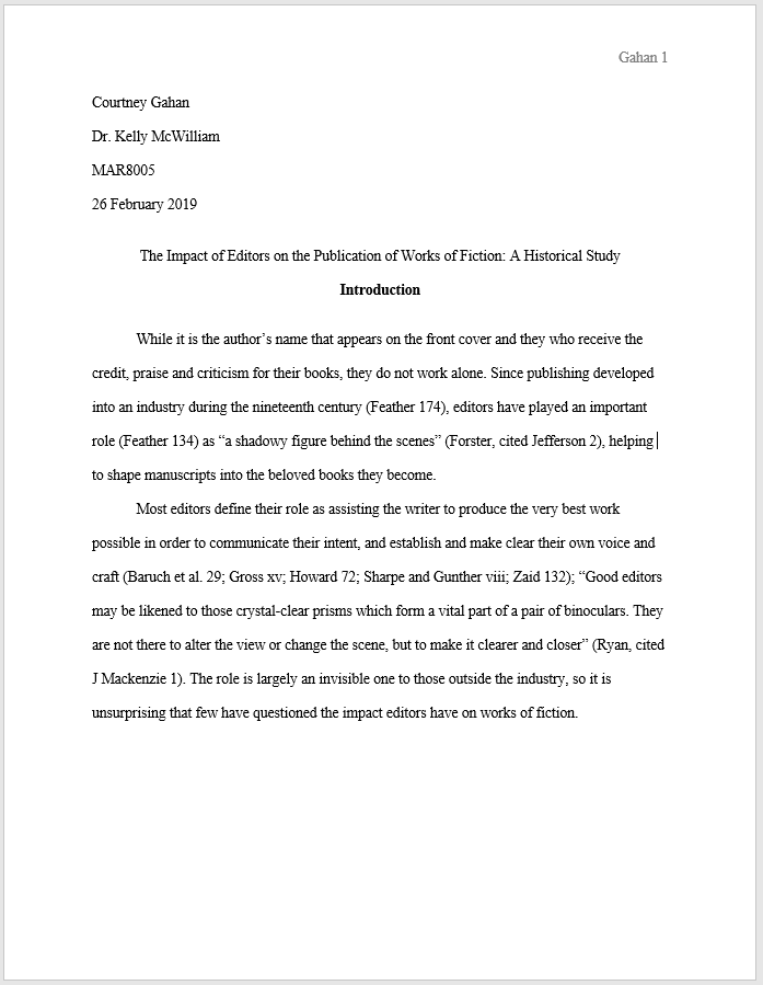 MLA Format For Papers And Essays Guidelines And Templates