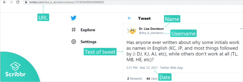 How to cite a tweet in APA Style | Format & examples