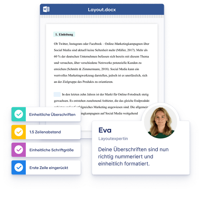 Layout-Check für die perfekte Formatierung